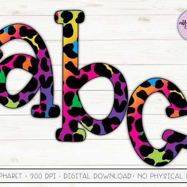 Rainbow Leopard - Etsy