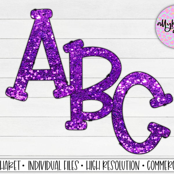 Glitter Letters - Etsy