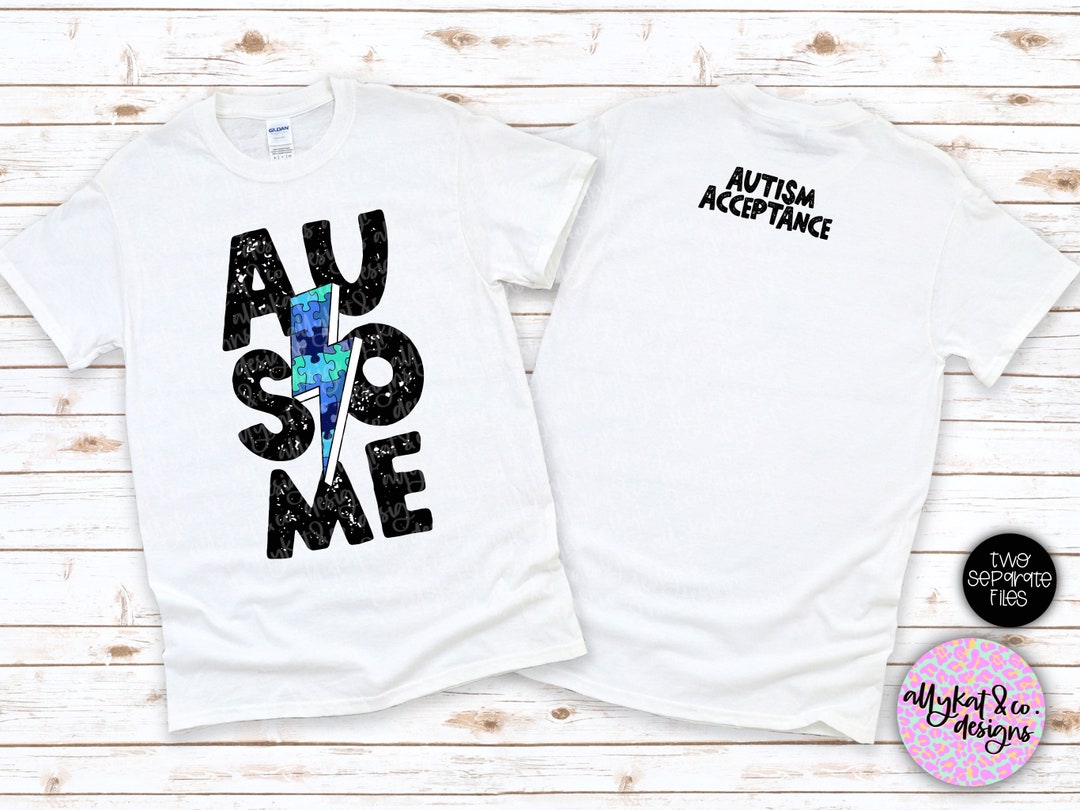 Autism Acceptance Lightning Bolt PNG: Special Needs Design (digital ...