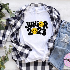 Junior Shirt SVG, Retro Junior Svg, Junior Smiley Face Svg, Junior 2023 ...