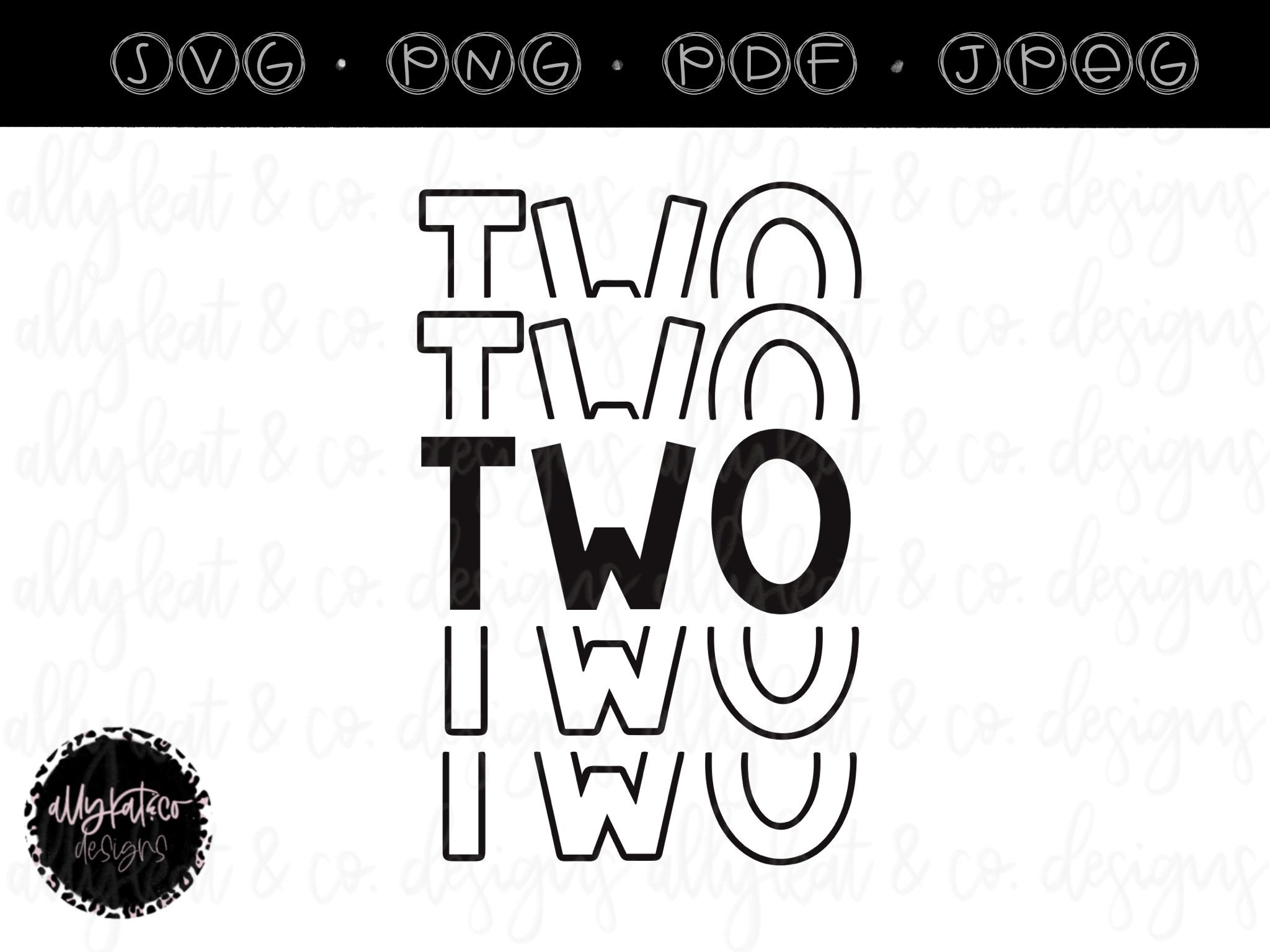 Mirrored Font Birthday Number 2 Birthday Number Shirt | Etsy