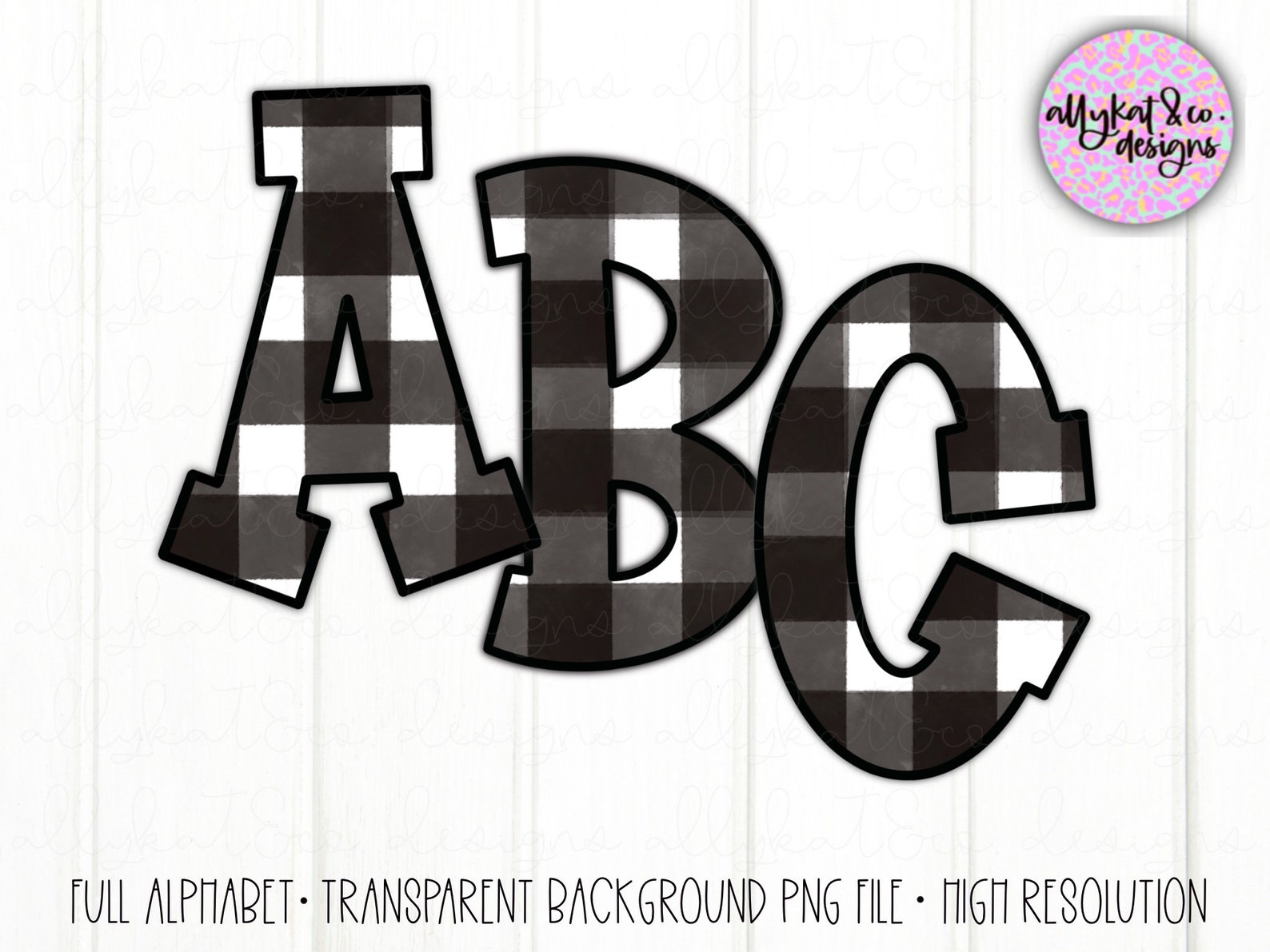 Buffalo Plaid Sublimation Alphabet Sublimation Letters A-Z - Etsy