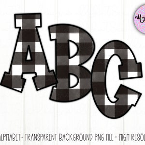 Buffalo Plaid Sublimation Alphabet | Sublimation Letters | A-Z Upper ...