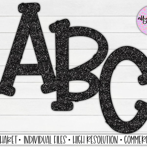 Black Glitter - Etsy