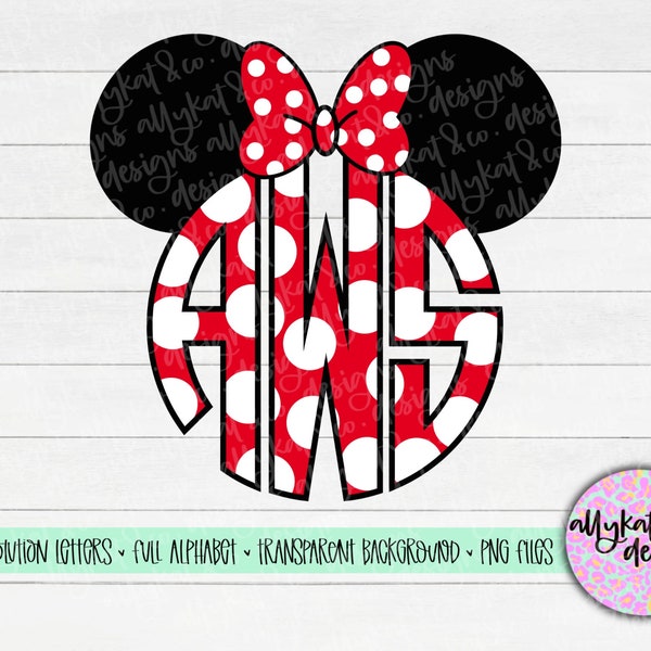 Minnie Monogram - Etsy