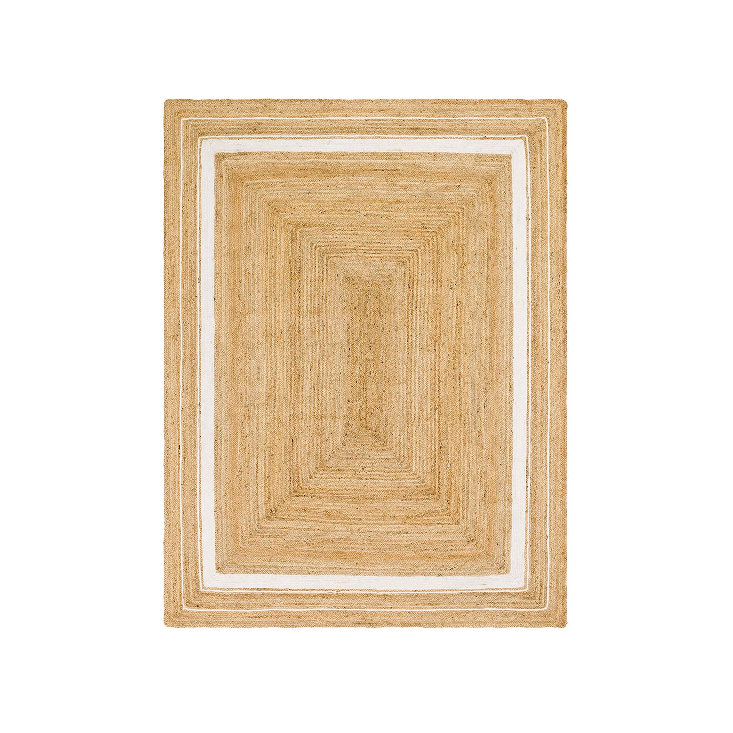 Natural Jute Braided Rug 5x8 6x9 8x10 Border Jute Rug - Etsy