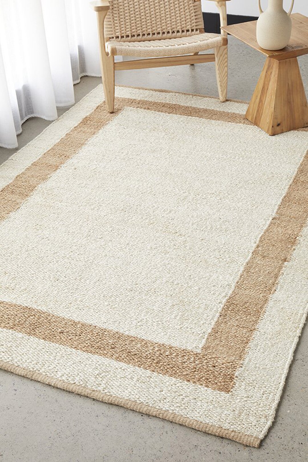 Bohemian Natural Jute Rug, Jute Rug Rectangular, Boho Jute Rug, Home ...