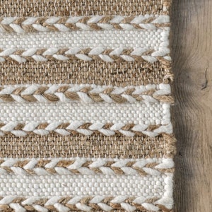 Bohemian Natural Jute Rug, Jute Rug Rectangular, Boho Jute Rug, Home ...