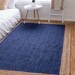 Natural Border Navy Jute Braided Rug 5x8, 6x9, 8x10 Jute Rug Bohemian ...