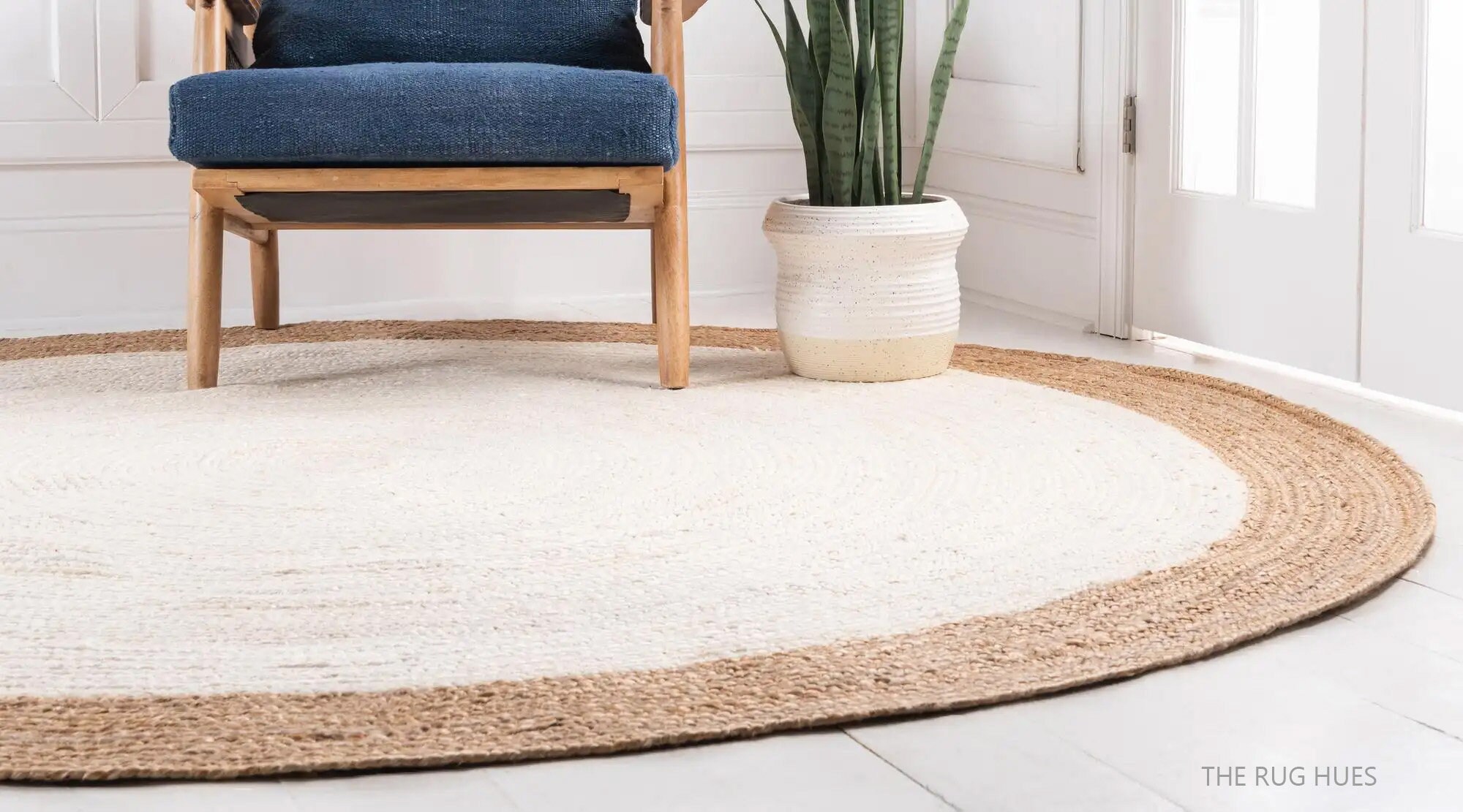 4x4 5x5 6x6 7x7 Jute Natural Border Round Rug Braided Jute - Etsy