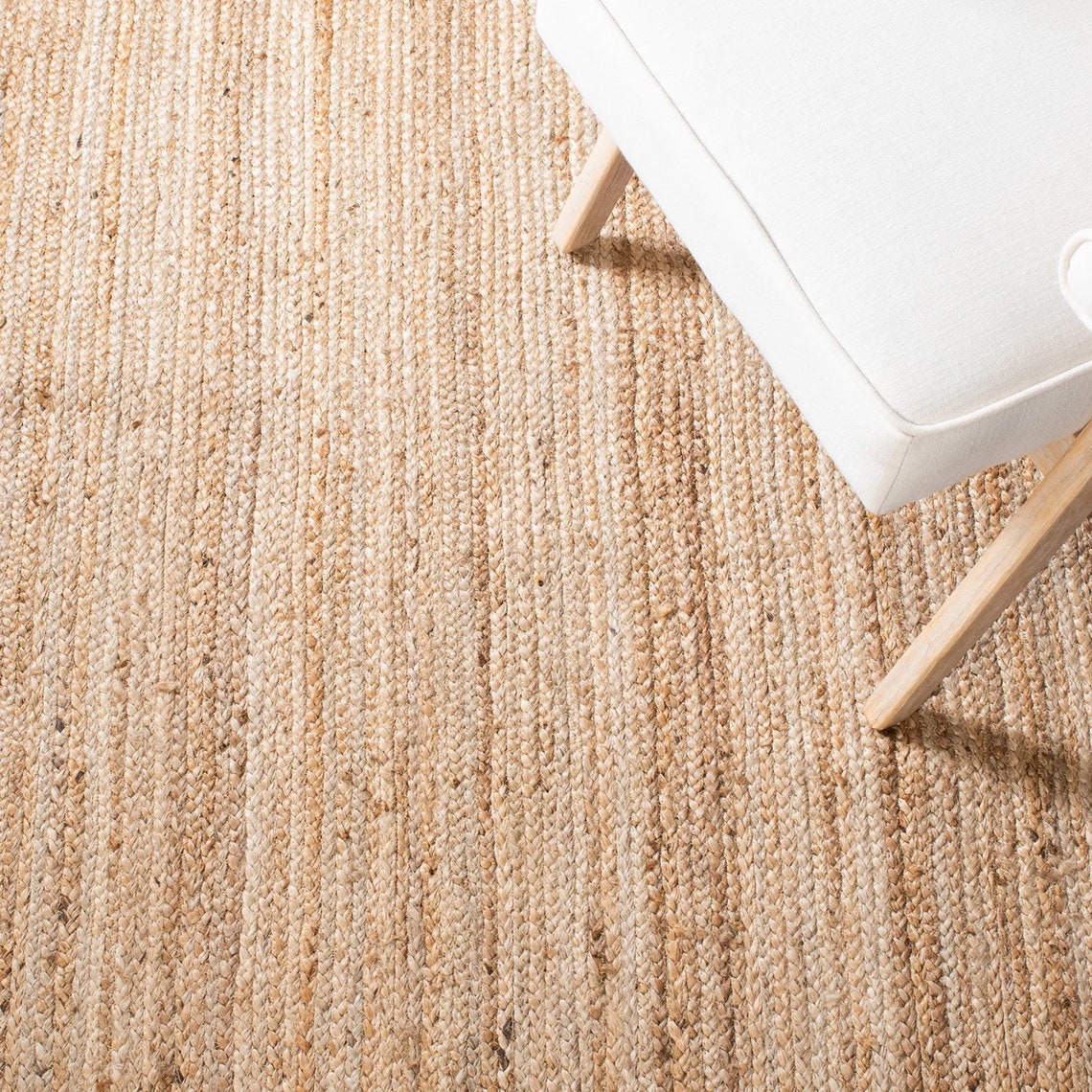 Blue Bordered Natural Jute Rug Jute Area Rug Boho Rug - Etsy