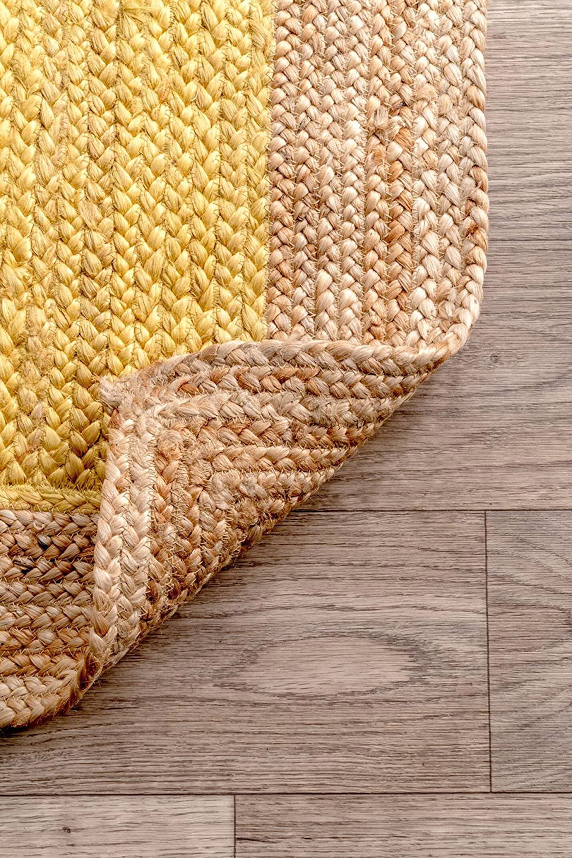 Yellow Natural Jute Rug Indian Braided Jute Rug Large Area Rug - Etsy