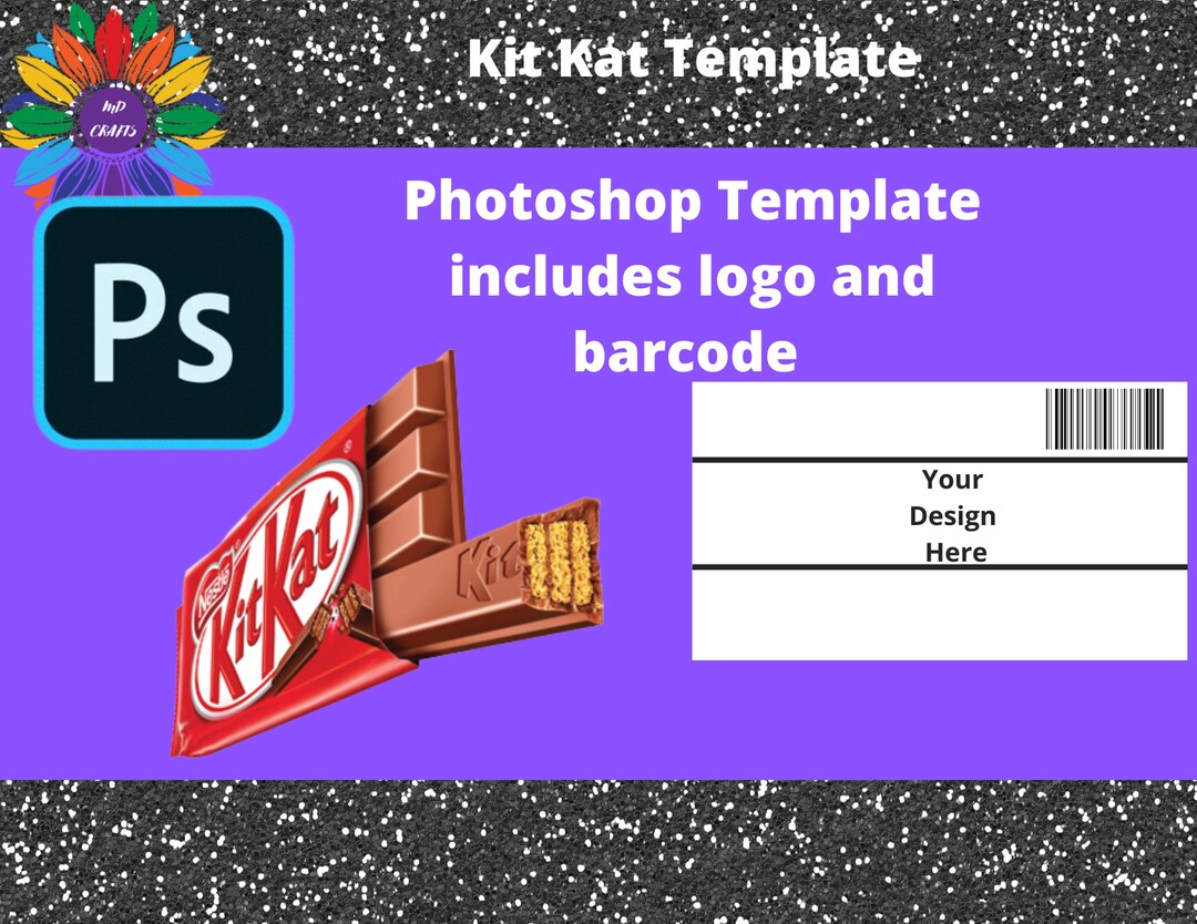 Kit Kat Template PHOTOSHOP - Etsy