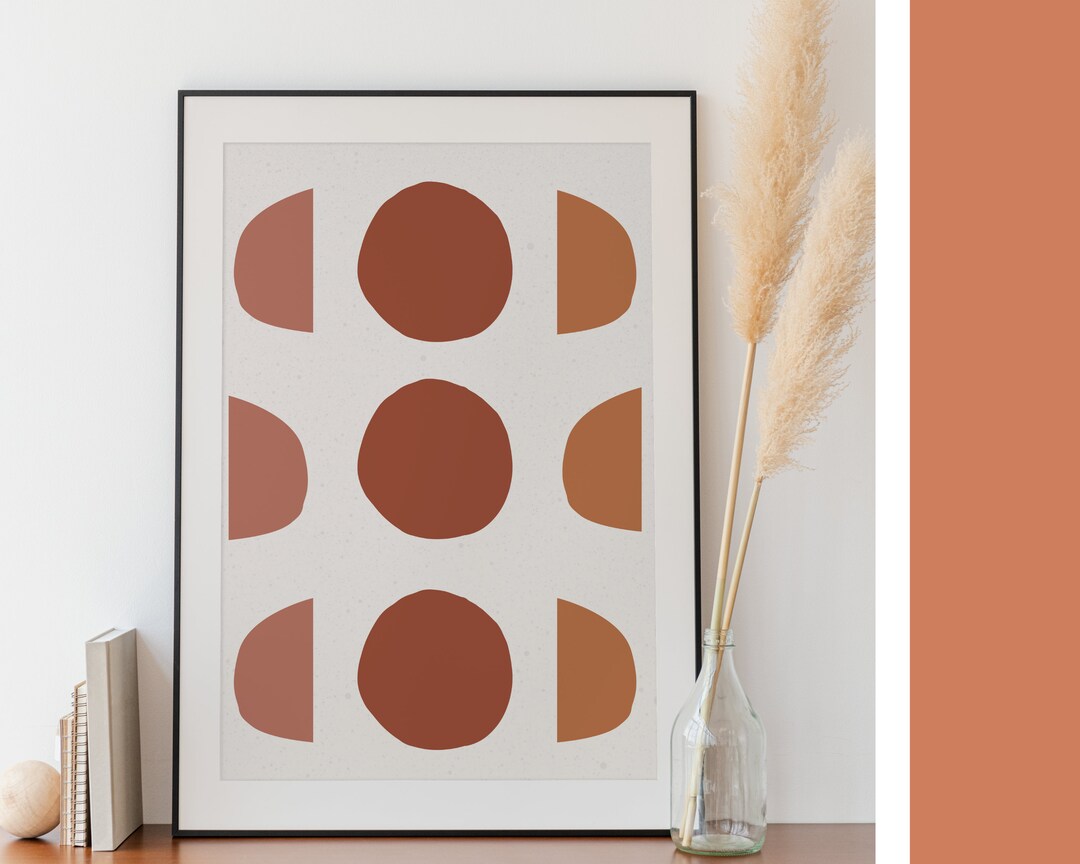 Circles Abstract Design Poster Printout, Wall Décor, Boho Wall ...