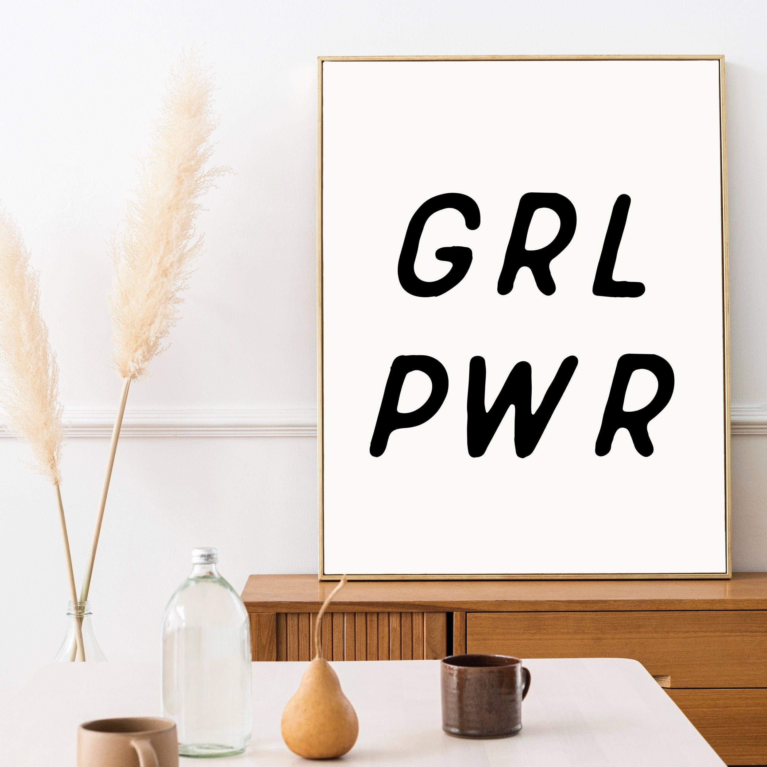 GRL PWR Grl Pwr Print Girl Power Sign Girl Power Print - Etsy España