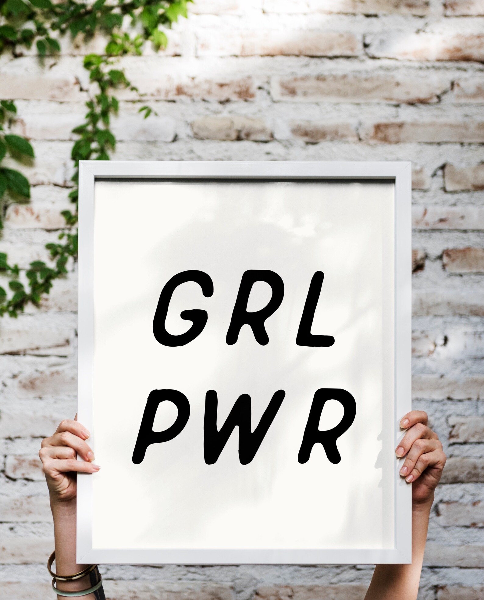 GRL PWR, Grl Pwr Print, Girl Power Sign, Girl Power Print, Typography ...