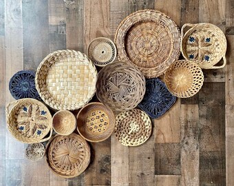 Vintage Wall Basket | Etsy