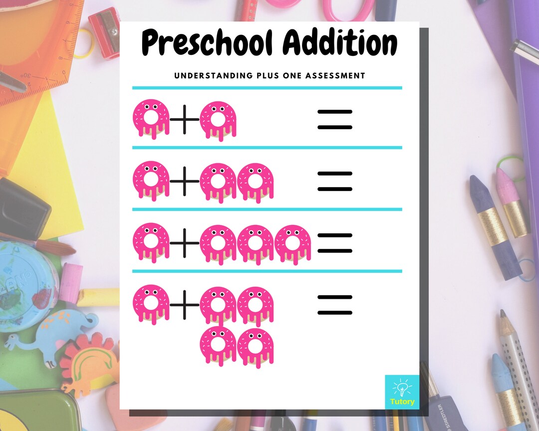 Preschool Addition Worksheet Downloadable Printable, Homeschool ...
