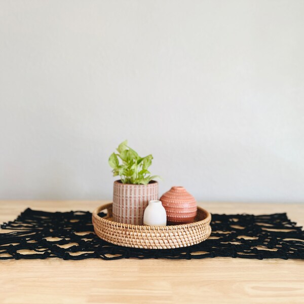 Macrame Table Runner - Etsy