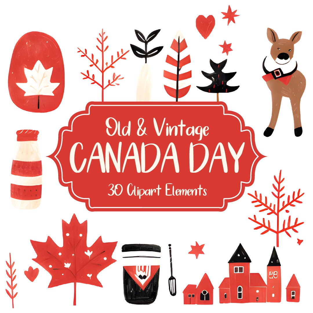 CANADA DAY Clipart, Canada Clipart, Maple Syrup, Tree, Maple Leaf, July ...