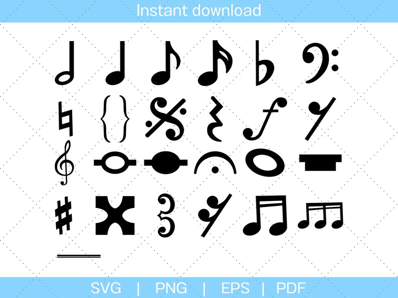 Music Svg, Music Note Svg, Melody Svg, Digital Download - Etsy