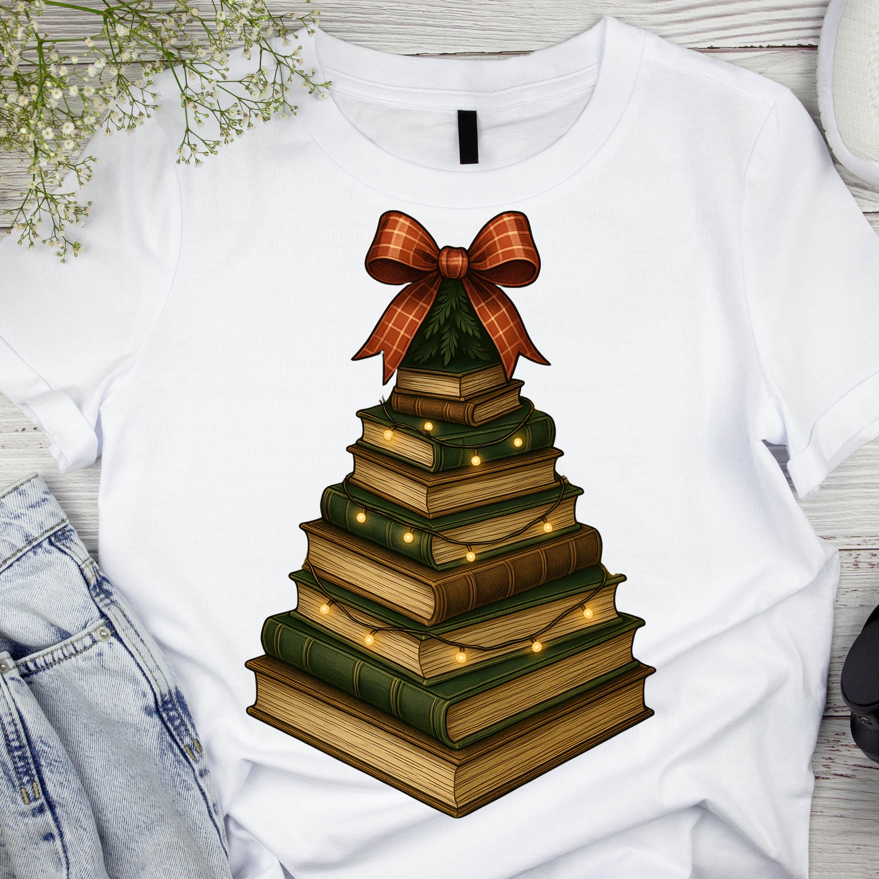 Christmas Vintage Book Stack PNG | Christmas Tree Clipart | Digital ...