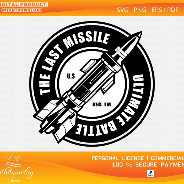 Rocket missile svg - Etsy Nederland