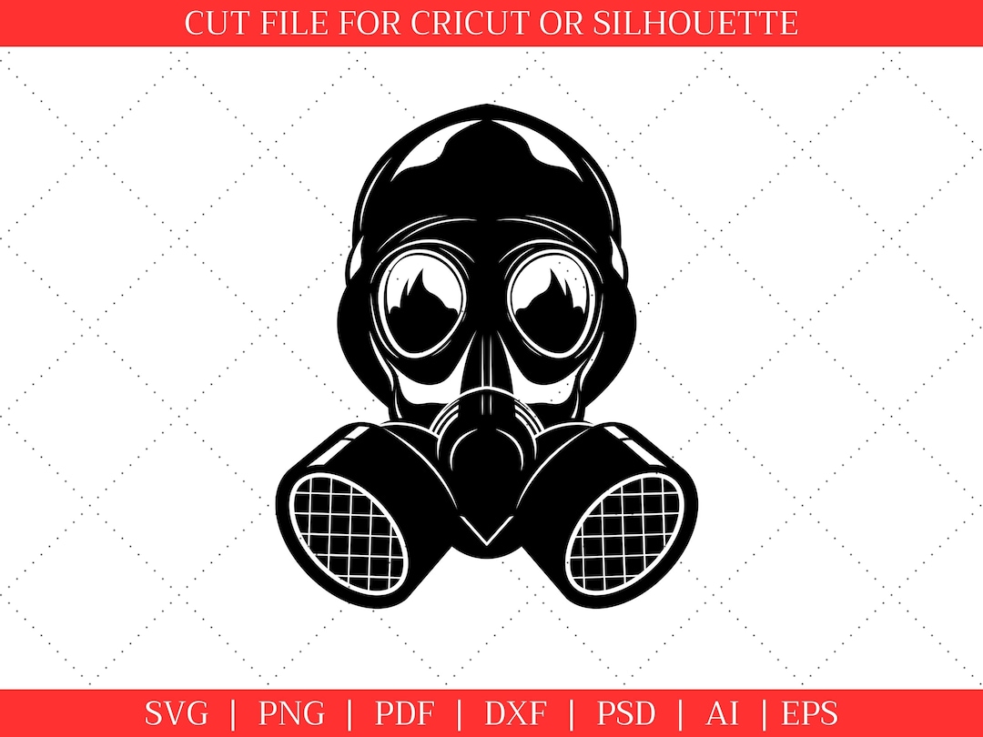 Oxygen Mask SVG | Fire Mask SVG | Gas Mask SVG | Cut File Sublimation ...
