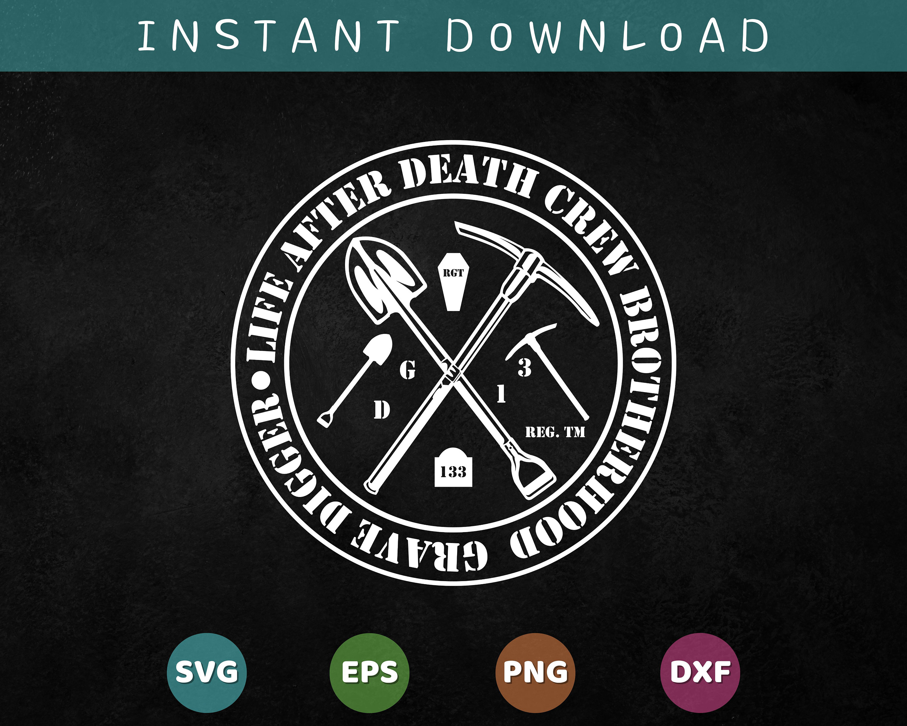 Grave Digger Svg , Cemetery Svg - Etsy