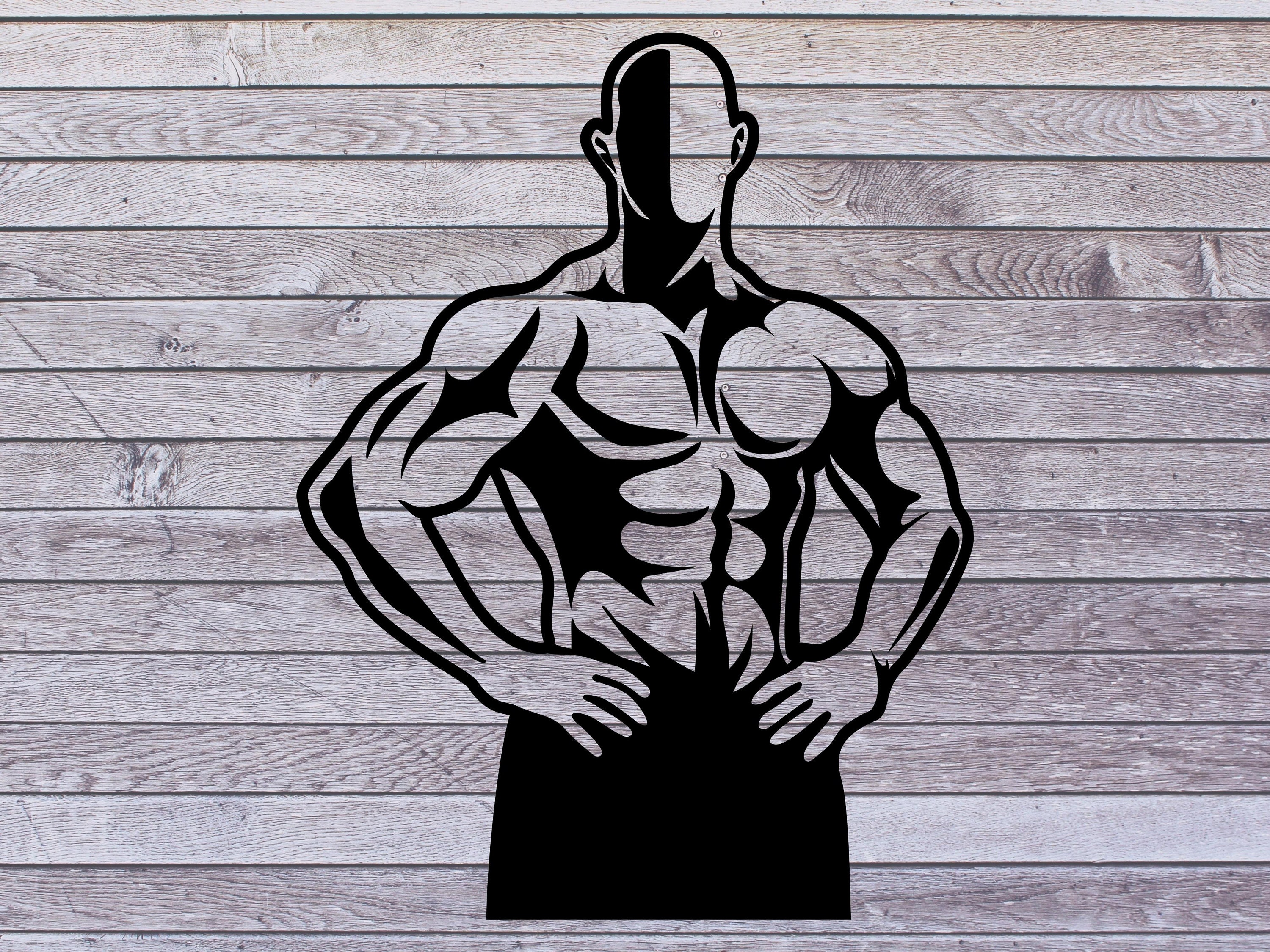 Bodybuilder Svg Male Body Svg Fitness Svg Gym Svg Cut - Etsy