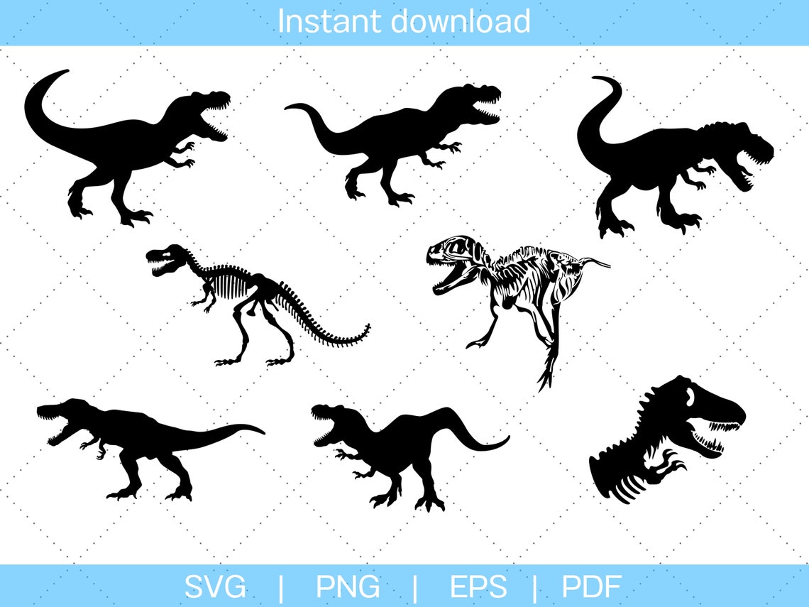 Dinosaur Svg Jurassic Svg T-rex Svg Primitive Animals Svg - Etsy
