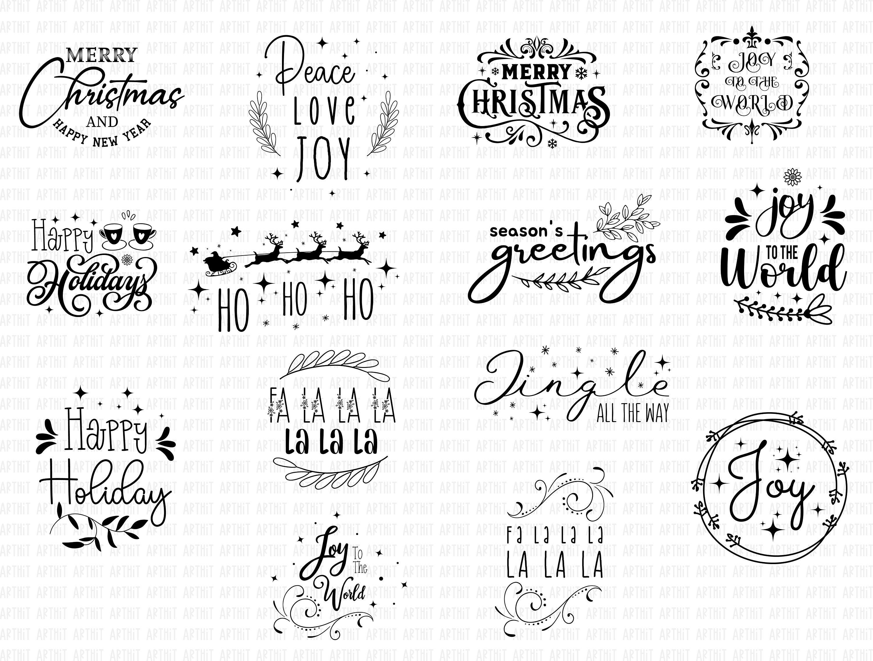 Christmas SVG Bundle Christmas Svg Christmas Sign Svg | Etsy