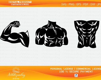 Bodybuilding Svg Fitness Svg Biceps Svg Gym Svg Png Svg - Etsy