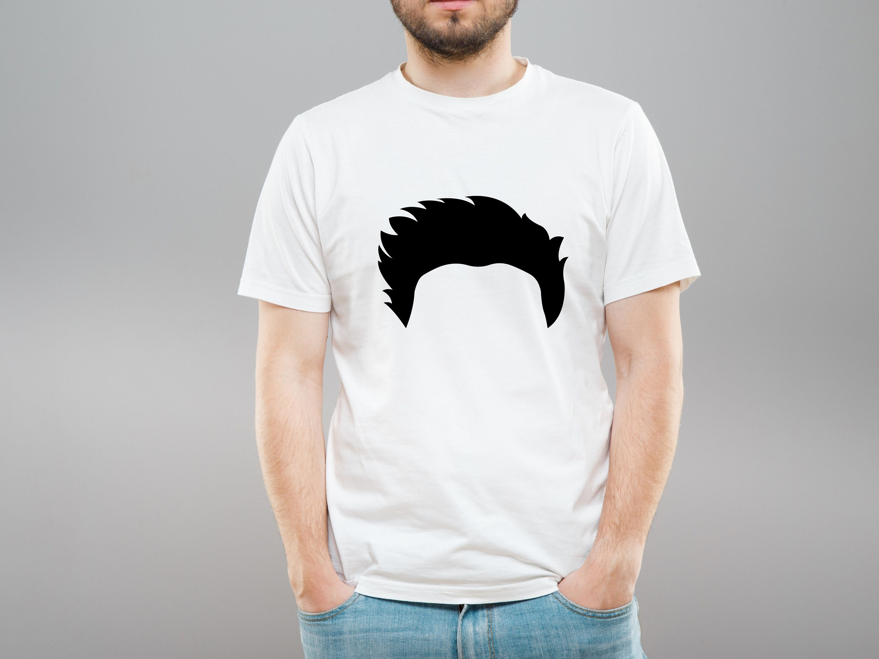 Men Hairstyle SVG Vectorpngsvg Design for Cricut or - Etsy