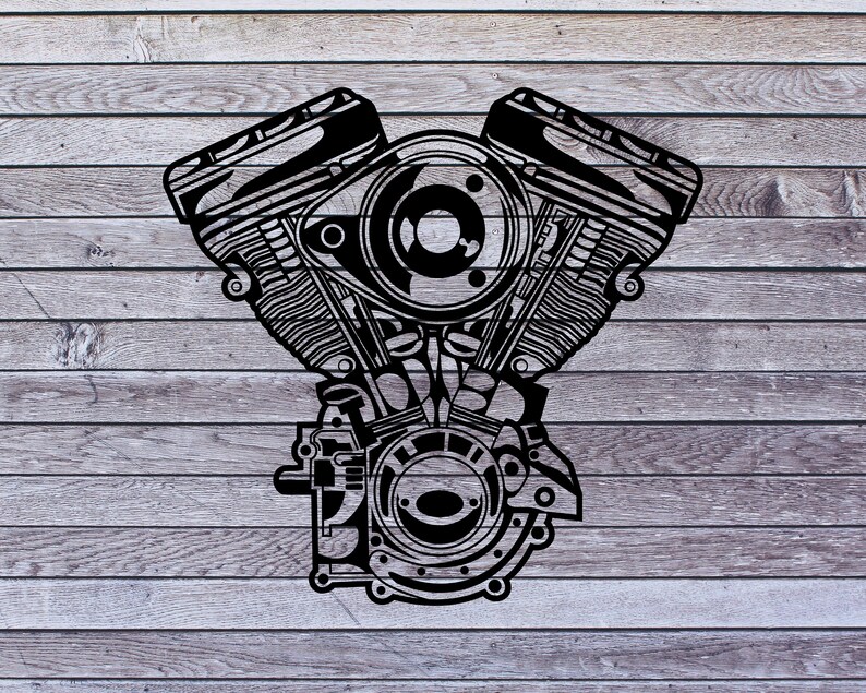 Motorcycle Engine Svg Cut File Instant Download Design for - Etsy