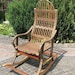 Wicker Rocking Chair, Patio Lounge Rattan Rocking Chair, Patio ...