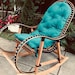 Wicker Rocking Chair, Organic Rattan Rocker Available With Cushion in ...