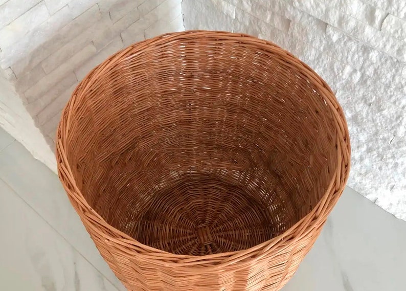 Wicker Plant Pot Indoor, Willow Wicker Garden Decor, Large Plant Pot ...