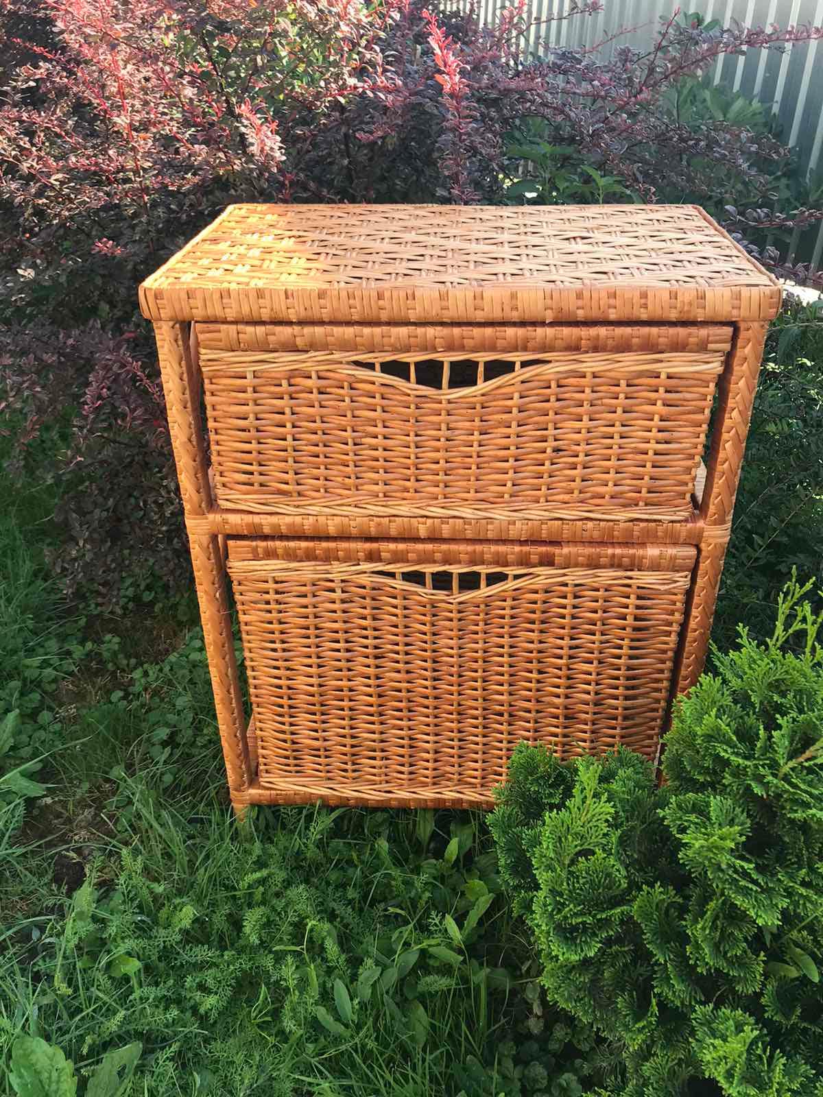 Сhest of Drawers Wicker Chest of Drawers 30 Wicker | Etsy