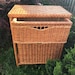 Corner 2-tier Wicker Drawer Wood Small Chest of Drawers - Etsy
