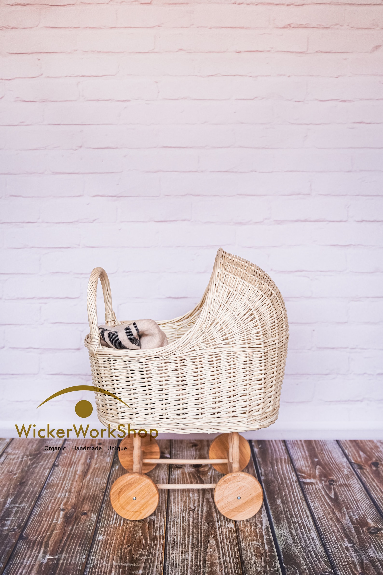 Doll Stroller Wicker Doll Pram Baby Stroller Toy Doll - Etsy