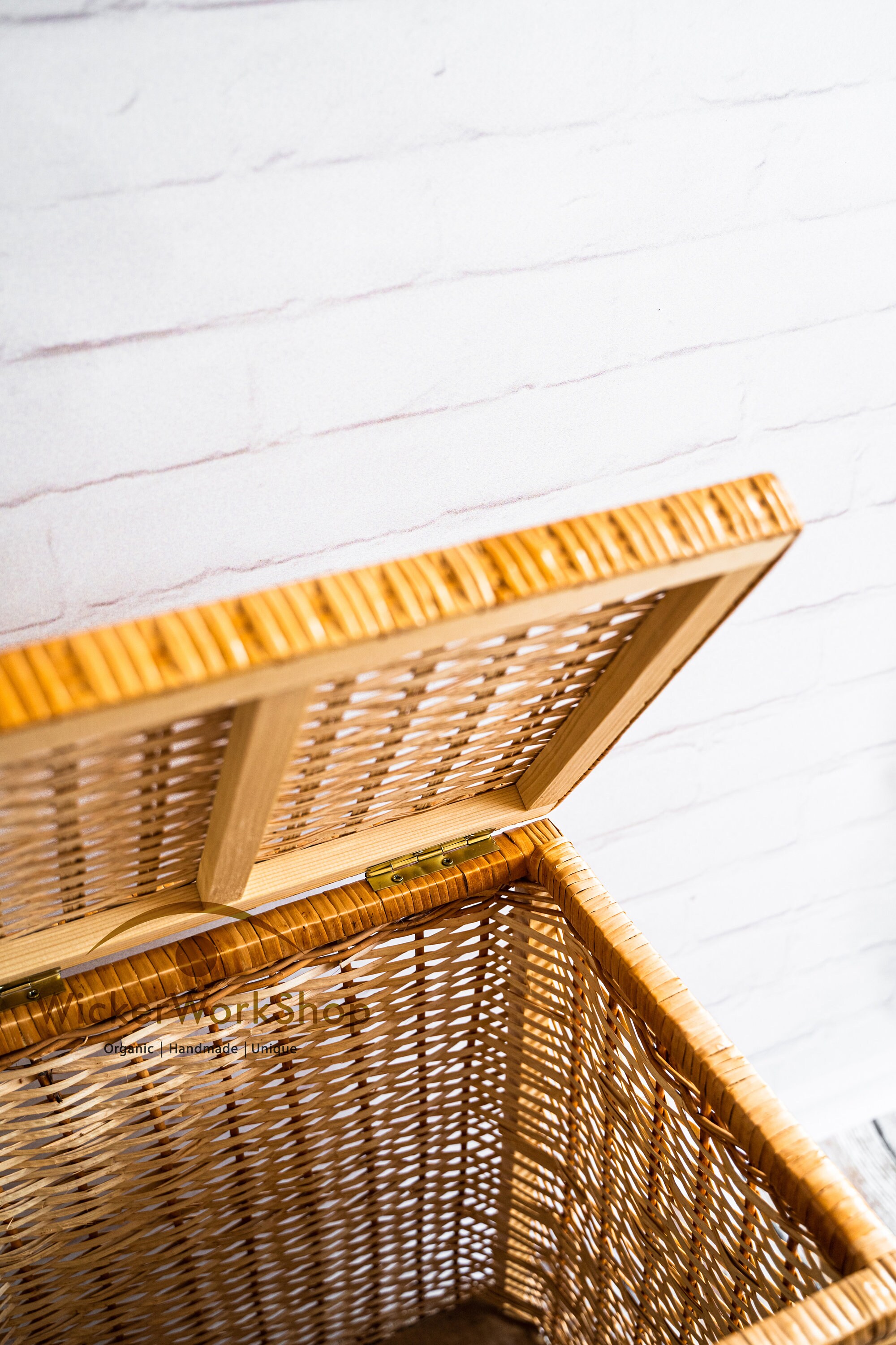 Wicker Basket for Bathroom Laundry Basket Wicker Laundry - Etsy