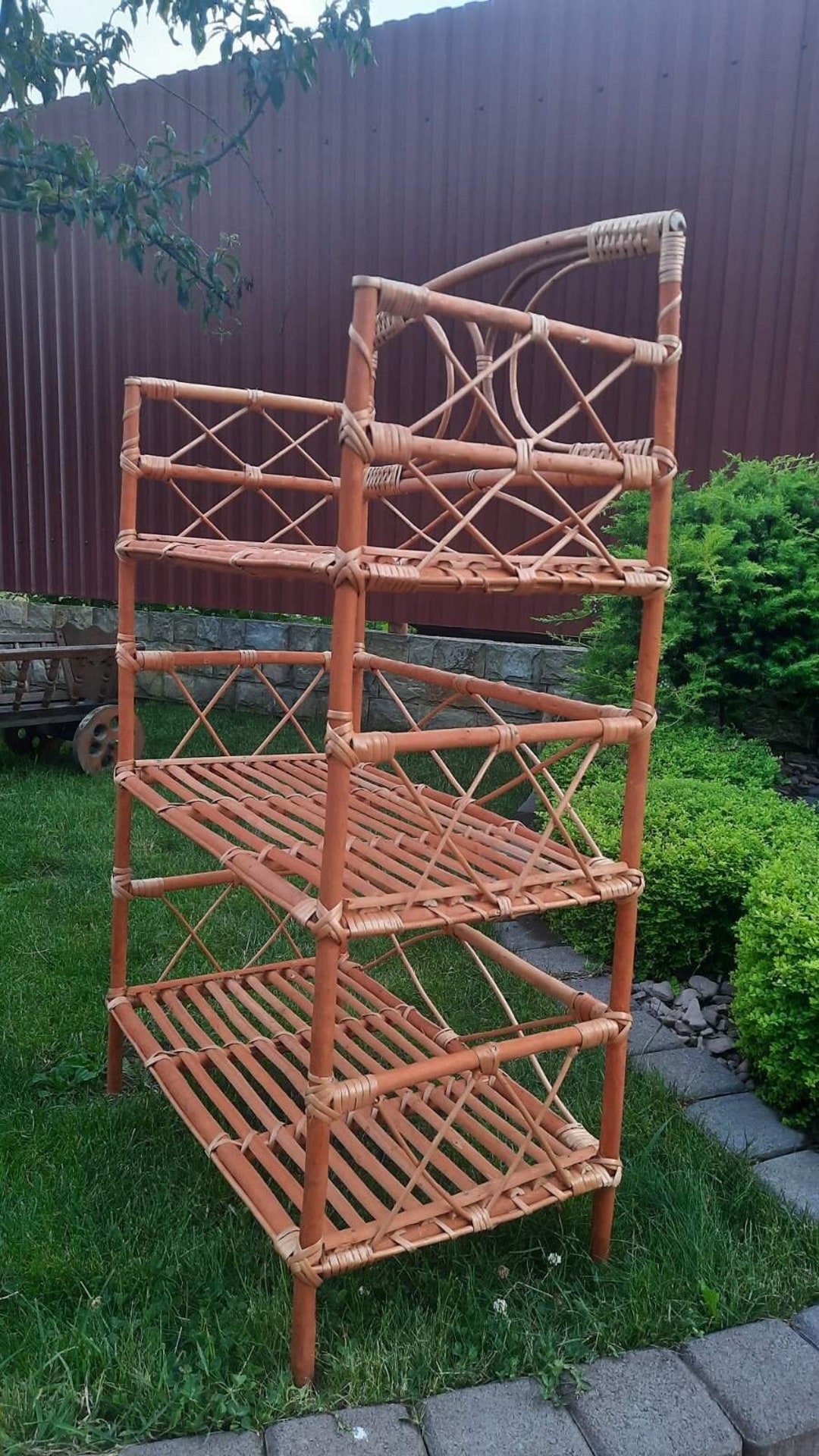 Rattan Rectangular Shelfwicker Book Shelf Wicker Rattan Book - Etsy