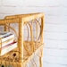 Rattan Bookshelf, Wicker Free Standing Bookshelf, Handmade Rattan Shelf ...