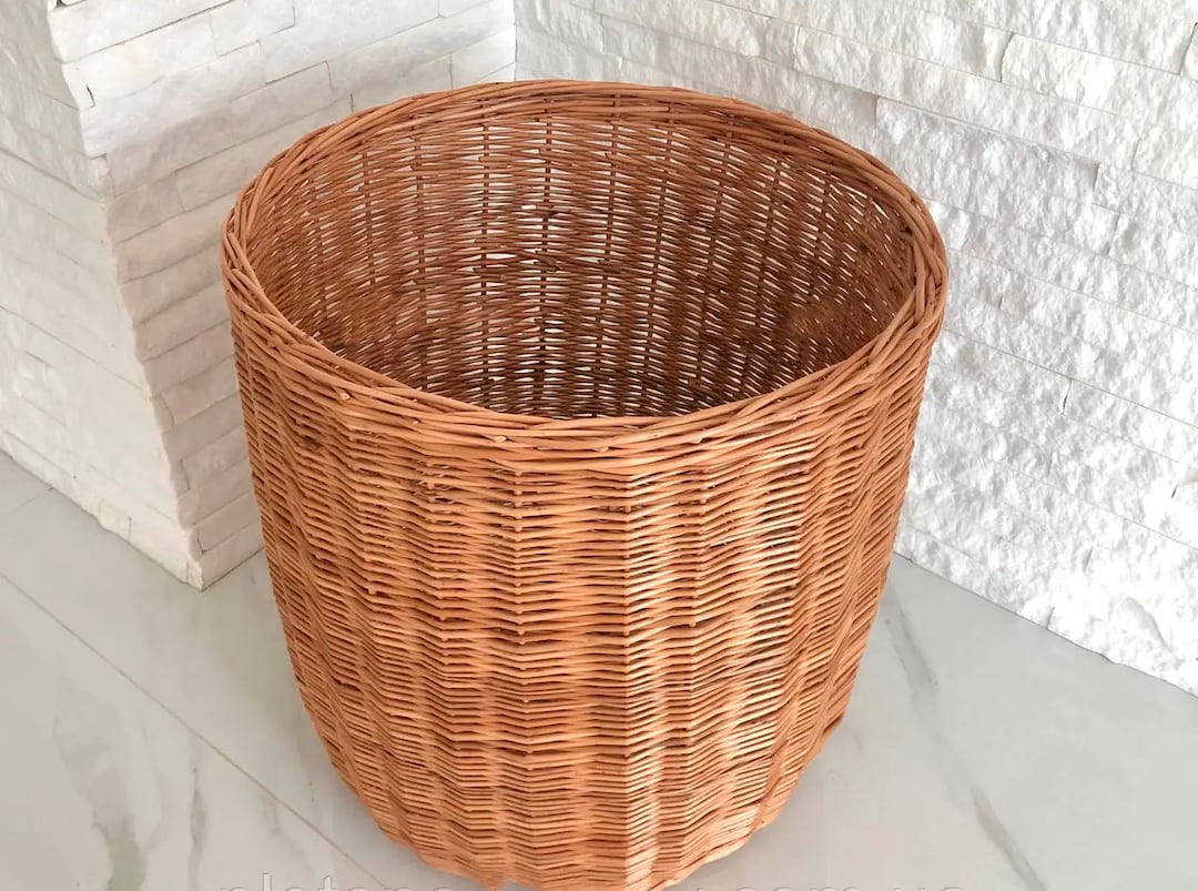 Wicker Plant Pot Indoor, Willow Wicker Garden Decor, Large Plant Pot ...