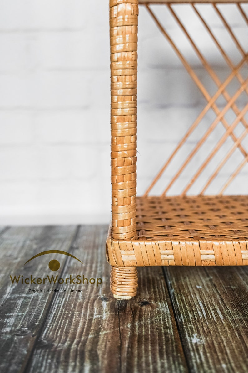 Rectangular Wicker Plant Stand 3/4/5-shelving Unit Rattan | Etsy