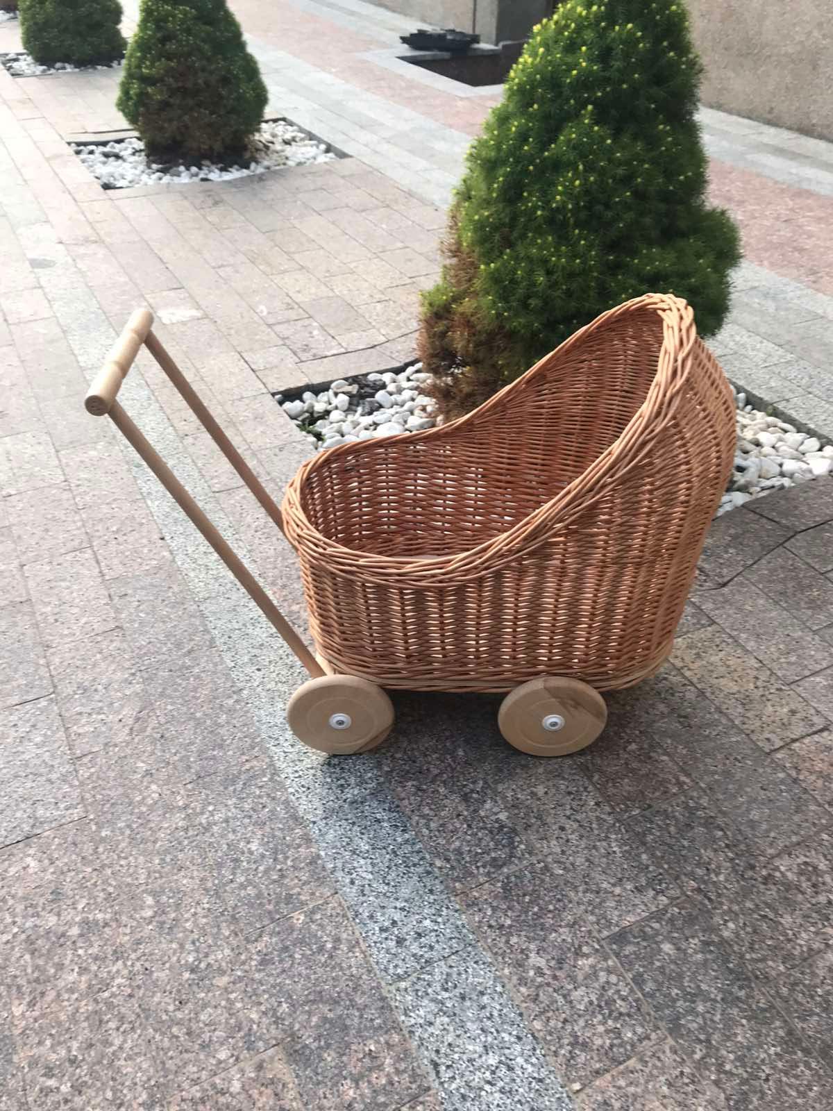 Wicker Baby Walker Push & Pull Baby Doll Pram Wicker Stroller | Etsy