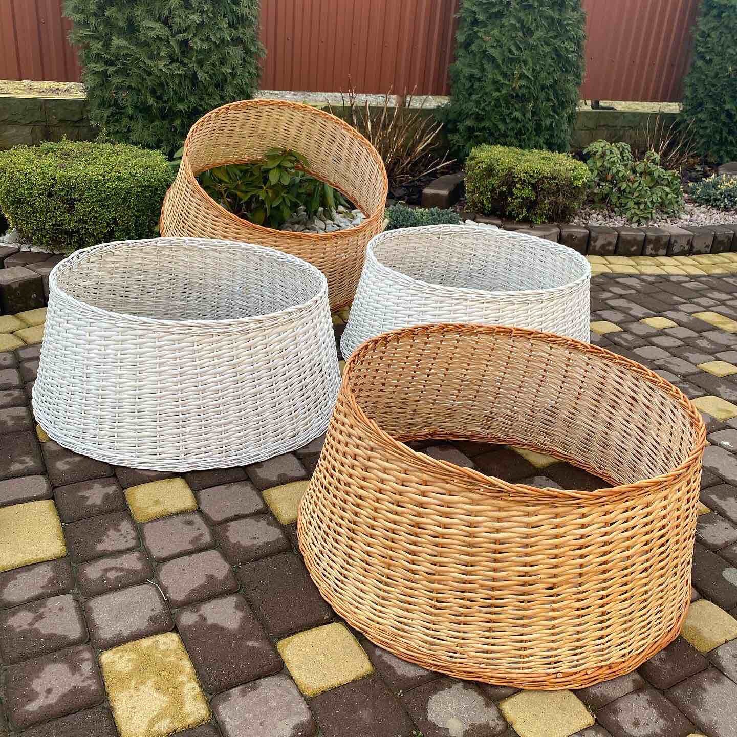 Christmas Natural Wicker Home Decor Vintage Christmas Tree - Etsy