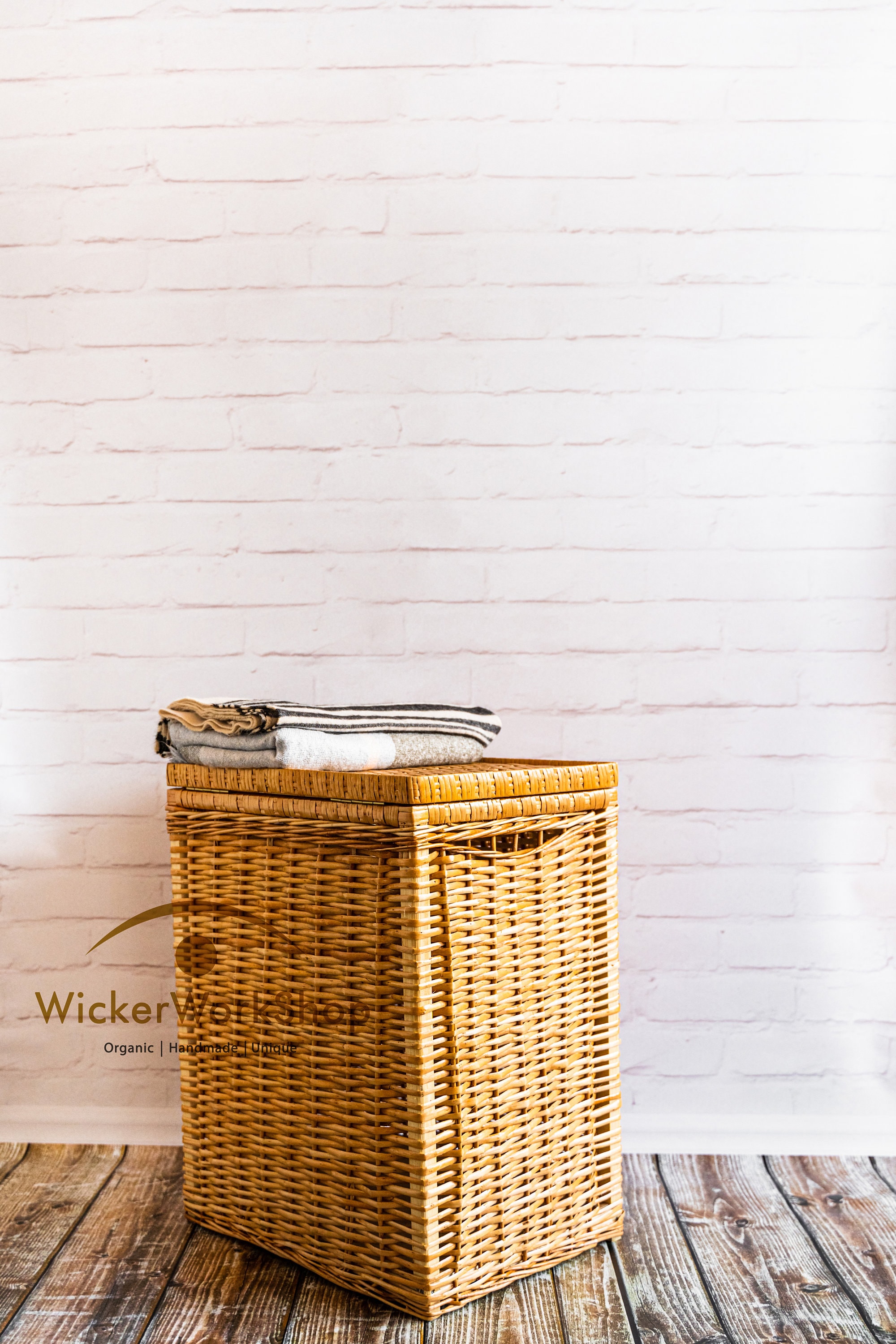 Wicker Basket for Bathroom Laundry Basket Wicker Laundry - Etsy