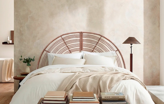 Arched Rattan Headboard Rattan Headboard Full Rattan Furniture Cane Headboard Natural Rattan Headboard Twin Headboard Headboard Queen Etsy